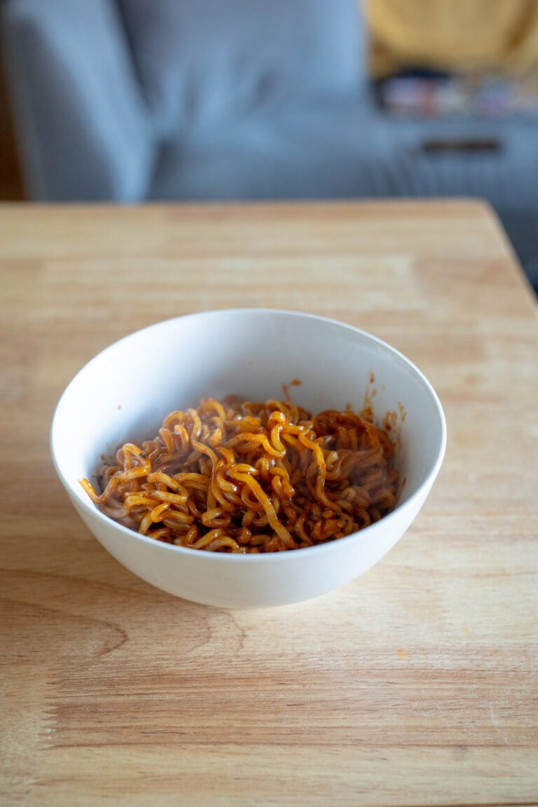 Samyang Buldak Tomato Pasta Spicy Chicken Stir-Fried Ramen Review ...